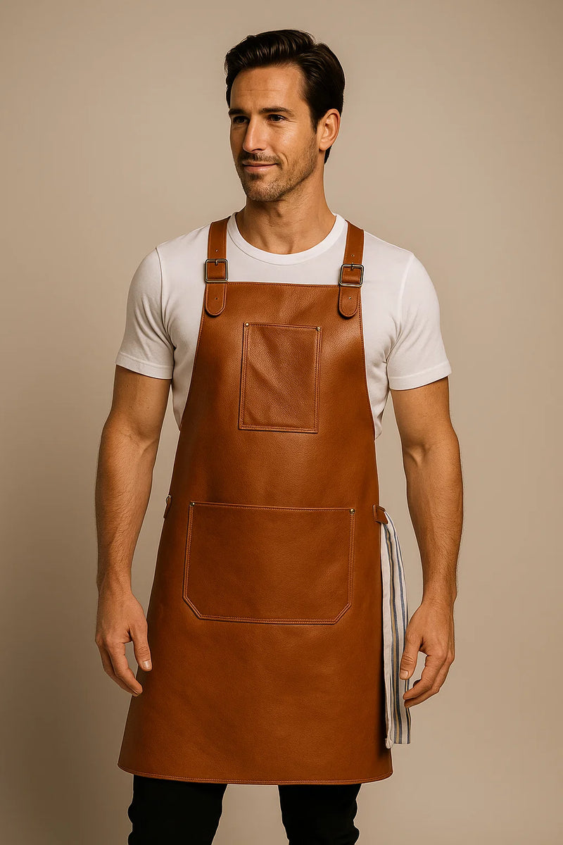 Leather Apron|Crossover apron | Cross back aprons | Leather aprons ace ...