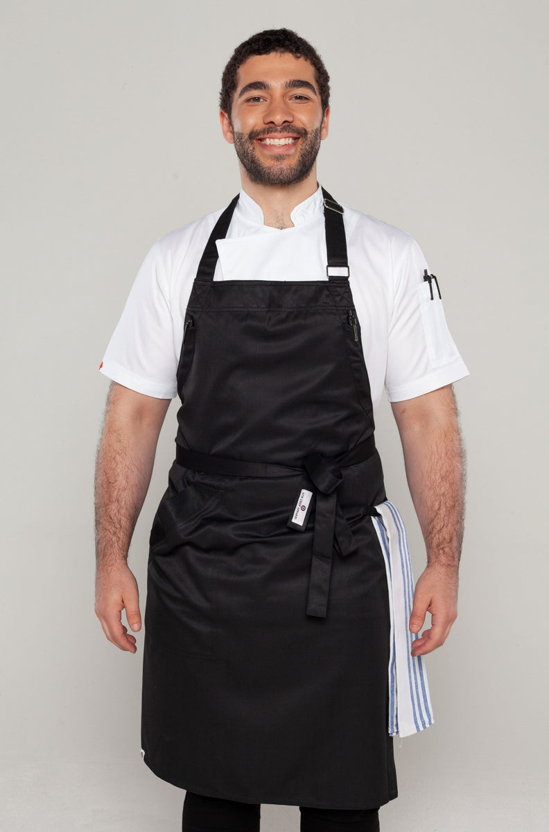 Black Bib Chef Aprons Niche | Chef uniform | Ace Chef Apparel – Ace ...