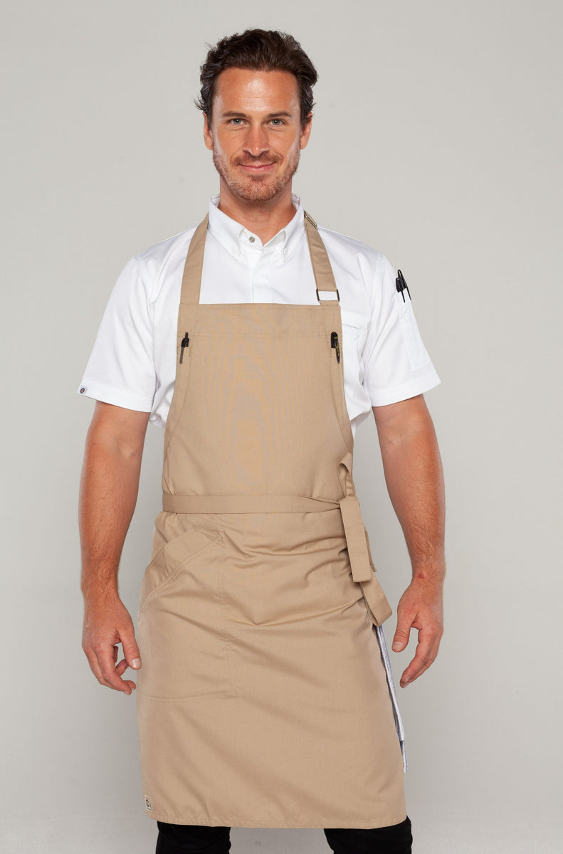 Sand colour Chef Aprons Niche | Chef uniform | Ace Chef Apparel ...