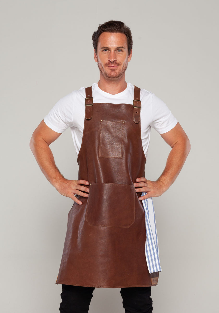 Leather Apron|Crossover apron | Cross back aprons | Leather aprons ace ...